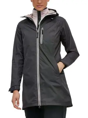 Helly Hansen Zipped Hooded Raincoat - Grey