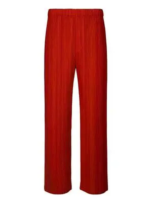 Issey Miyake Pleated Pants - Red