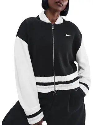 Nike Striped Cardigan - Black/sail