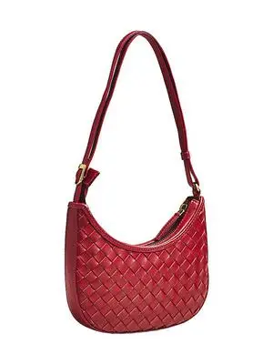 BEMBIEN Mini Woven Sling Bag - Red
