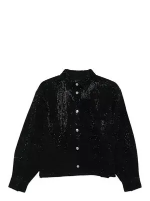 Maje Sequin-embellished Shirt - Black
