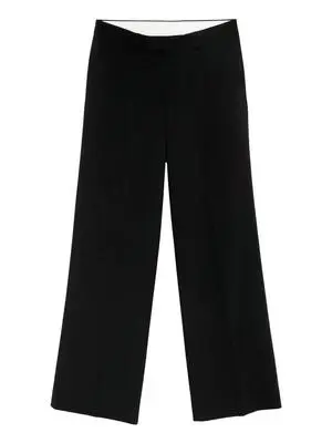 Sandro Wide-leg Trousers - Black