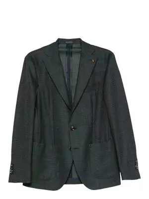 LATORRE Notched-lapel Single-breasted Blazer - Green
