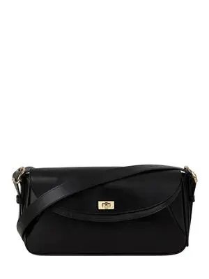 Sandro Leather Shoulder Bag - Black