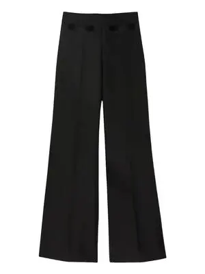 Sandro Tailored Wide-leg Trousers - Black