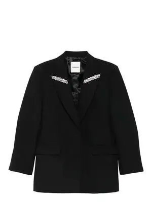 Sandro Crystal-embellished Blazer - Black