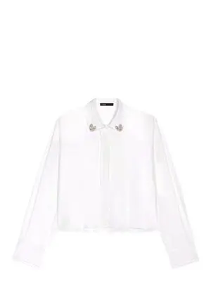 Maje Jewel-detail Shirt - White