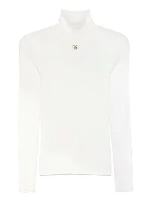 Sandro Ribbed-knit Jumper - White