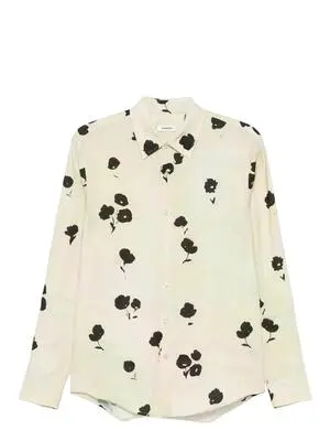 Sandro Floral-print Shirt - Neutrals