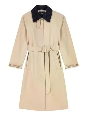 Maje Belted Trench Coat - Neutrals
