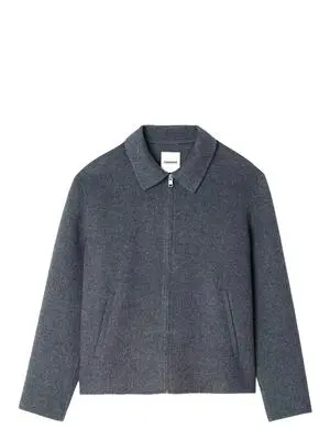 Sandro Zip-front Shirt Jacket - Grey