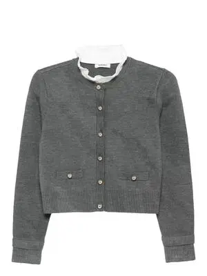 Sandro Knitted Cardigan - Grey