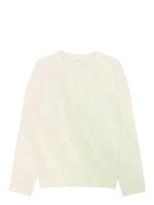 Sandro Honeycomb Knit Crew-neck Sweater - Neutrals