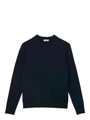 Sandro Wool Crew-neck Sweater - Blue