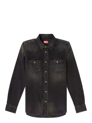 DIESEL D-vega Denim Shirt - Black