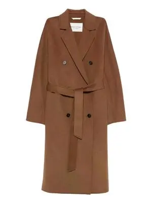 Marc O'polo Belted Double-breasted Coat - Brown