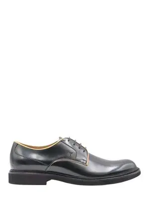 TOD'S Leather Derby Shoes - Black