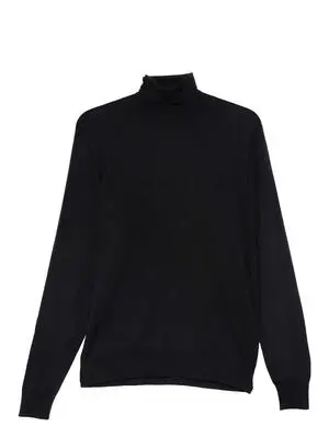 DELL'OGLIO Turtleneck Long-sleeve Sweater - Blue