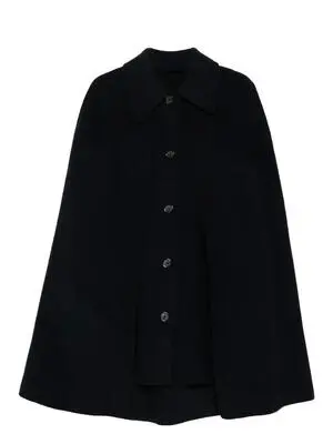 TOTEME Buttoned Cape Coat - Blue