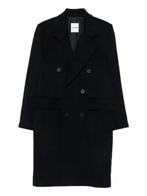 Sandro Double-breasted Coat - Blue