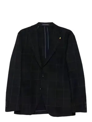 LATORRE Check-pattern Blazer - Blue