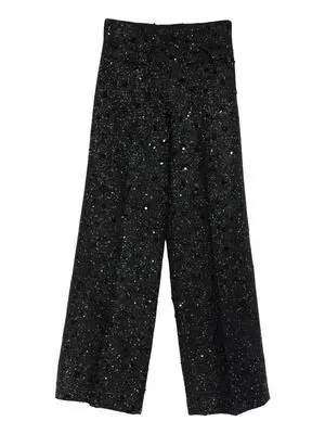 Sandro Sequin Embellished Trousers - Black