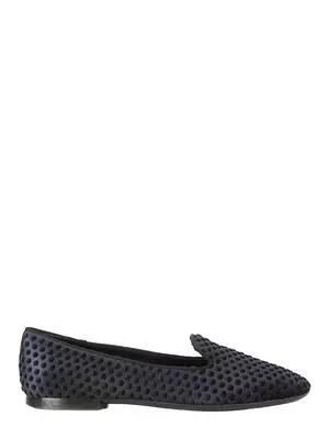 TOD'S Polka Dot Embossed Slippers - Black