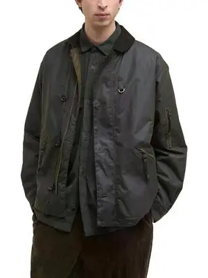 Barbour Cotton Zip Jacket - Green