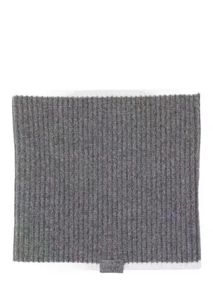 Sandro Ribbed Knit Scarf - Grey