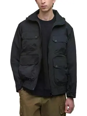 Barbour Hooded Multi-pocket Jacket - Black