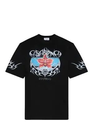 Casablanca Blades Printed Oversized T-shirt Blades - Black