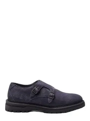 A. VEER Jett Double Monk - Navy Suede