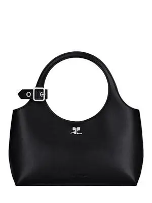 COURREGES Mini Top Handle Bag - Black