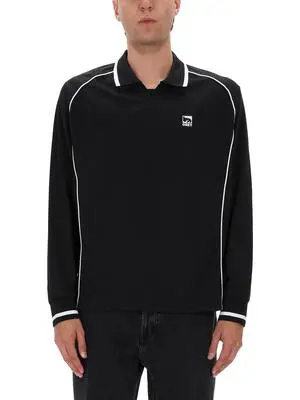 Obey Polo With Logo - Black