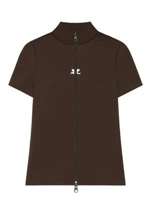 COURREGES Interlock Top - Brown