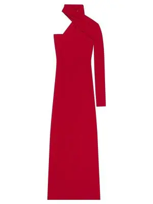 COURREGES Draped One-shoulder Dress - Red