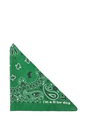 LIL LUV DOG Dog Bandana - Green