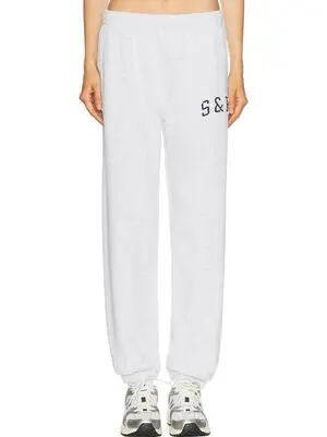 SPORTY & RICH Ivy Sweatpant - Heather Gray