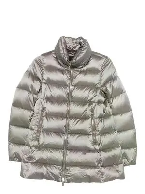 MOORER Quilted Coat - Silver