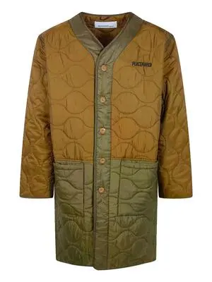 OAMC Logo-embroidered Quilted Coat - Neutrals