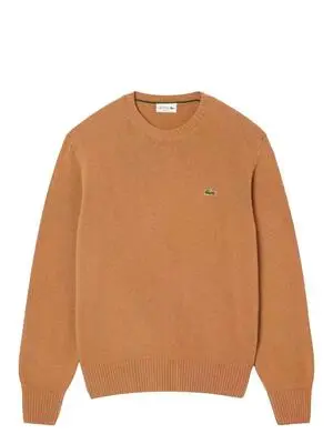 Lacoste Logo Crew-neck Sweater - Brown