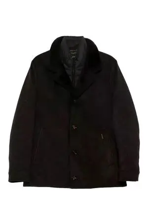 MOORER Layered Jacket - Brown
