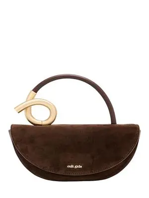 Cult Gaia Azariah Half-moon Top-handle Bag - Dark Java