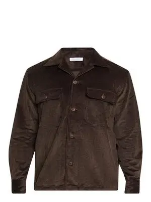 SALVATORE PICCOLO Cotton Corduroy Dual-pocket Overshirt - Brw