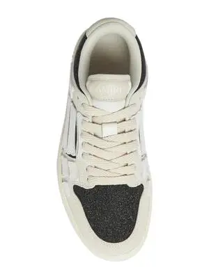 Amiri Pacific Bones Leather Sneakers - Black