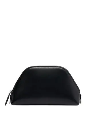 THE ROW Devon Mini Leather Clutch - Black