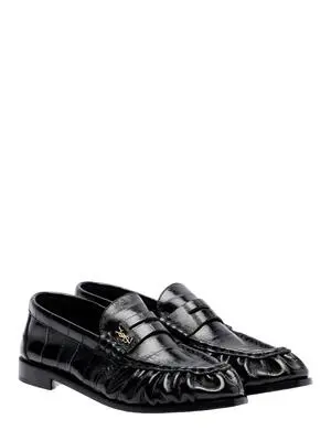 SAINT LAURENT SAINT LAURENT Eel Leather Penny Loafers