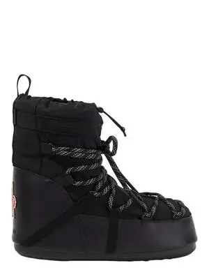 Moncler X Moon Boot Icon Low Snow Boots - Black