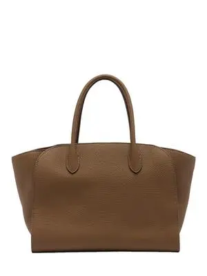THE ROW Marlo 12 Leather Tote Bag - Brown