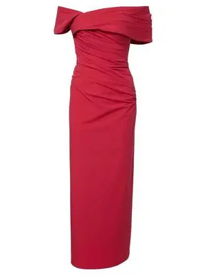 Rachel Gilbert Gale Draped Off-shoulder Cocktail Dress - Pink